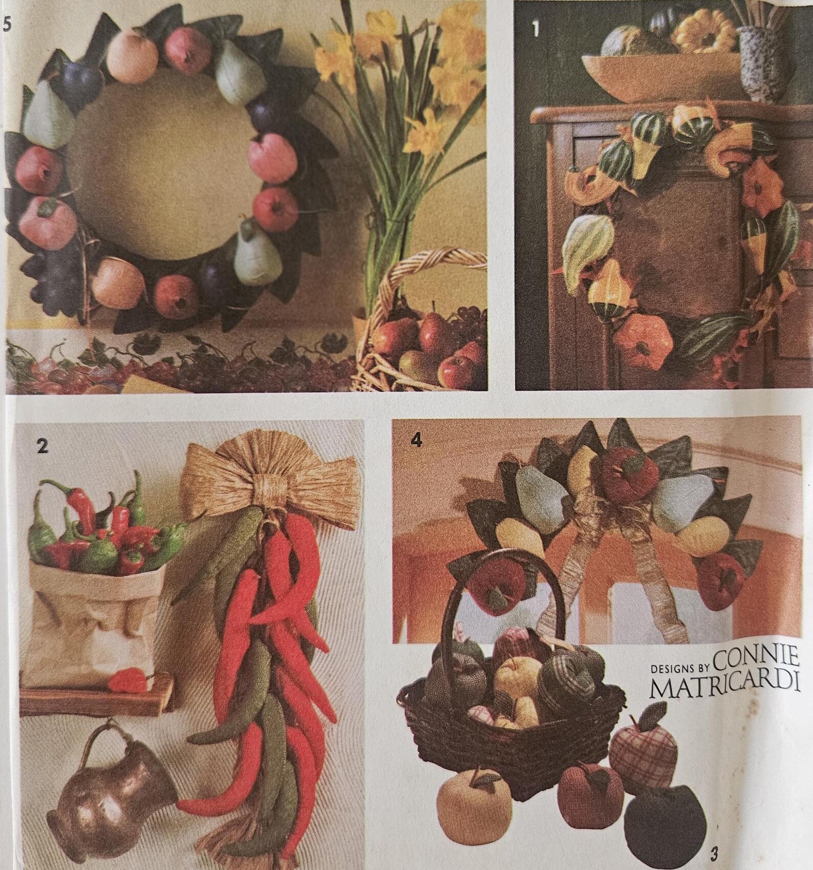 Pattern -ornamental Stuffed Fruit - Gourds - Chili Peppers - Pattern ...