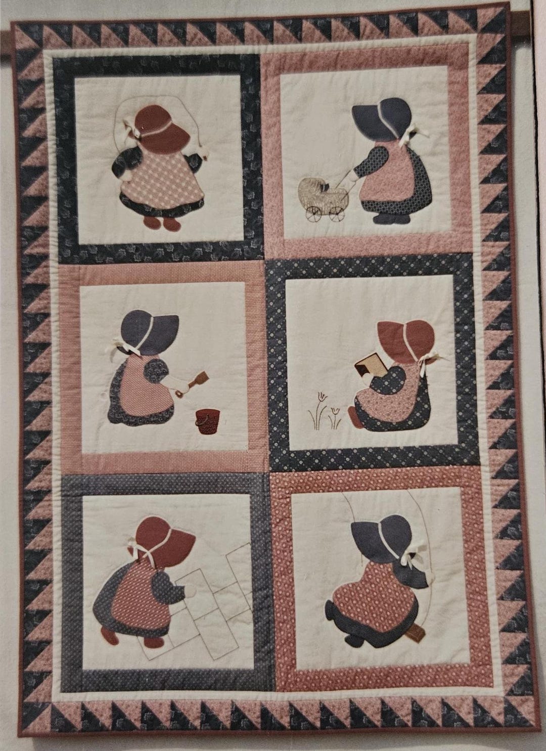Pattern - Sunbonnet Pastimes Quilt Pattern, Physical Pattern - Etsy