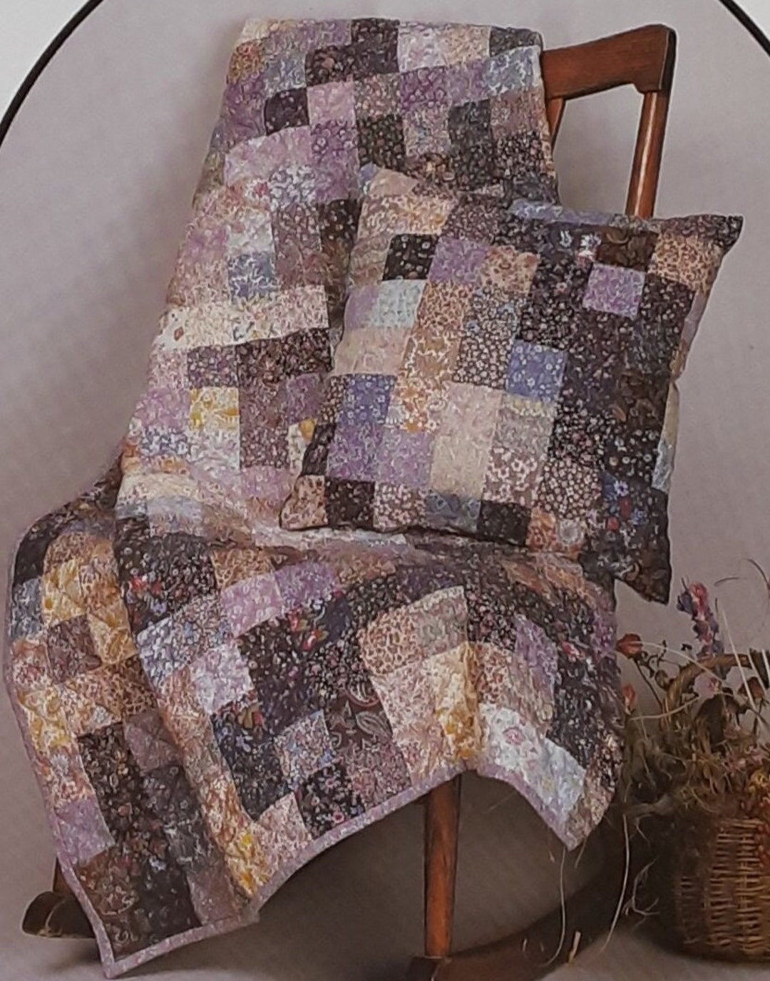 Pattern - Pillow Talk Pattern, Quilt and Pillow Pattern, Physical ...