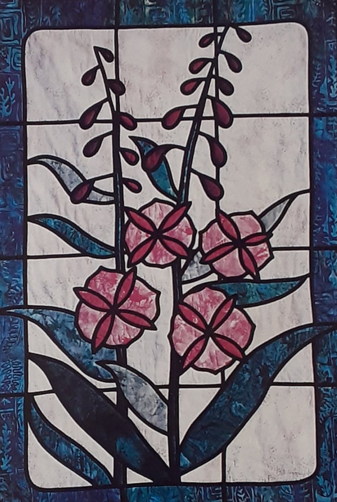 Pattern Fireweed Stained Glass Quilt Pattern, Physical Pattern - Etsy