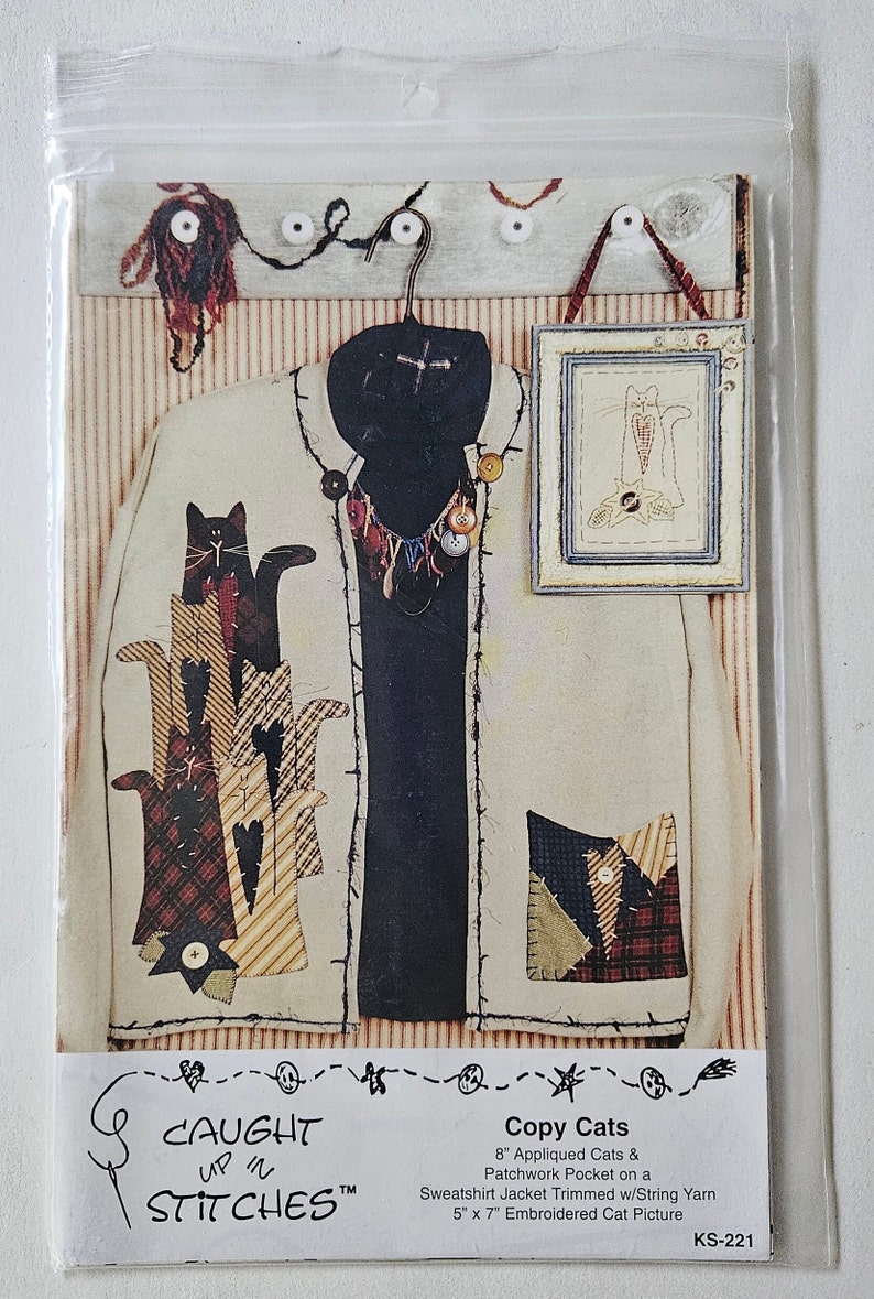 Pattern - Copy Cats Pattern, Applique Pattern and Embroidery Picture ...