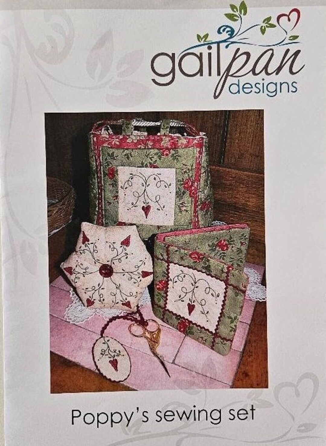 Pattern Poppy's Sewing Set Pattern, Tote Bag-pin Cushion-needle Case ...