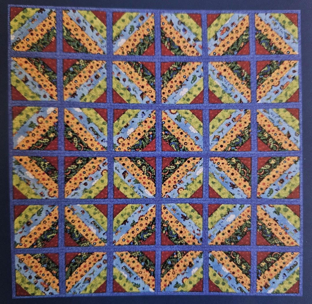 Pattern - Easy Diamonds Quit Pattern, Physical Pattern - Etsy