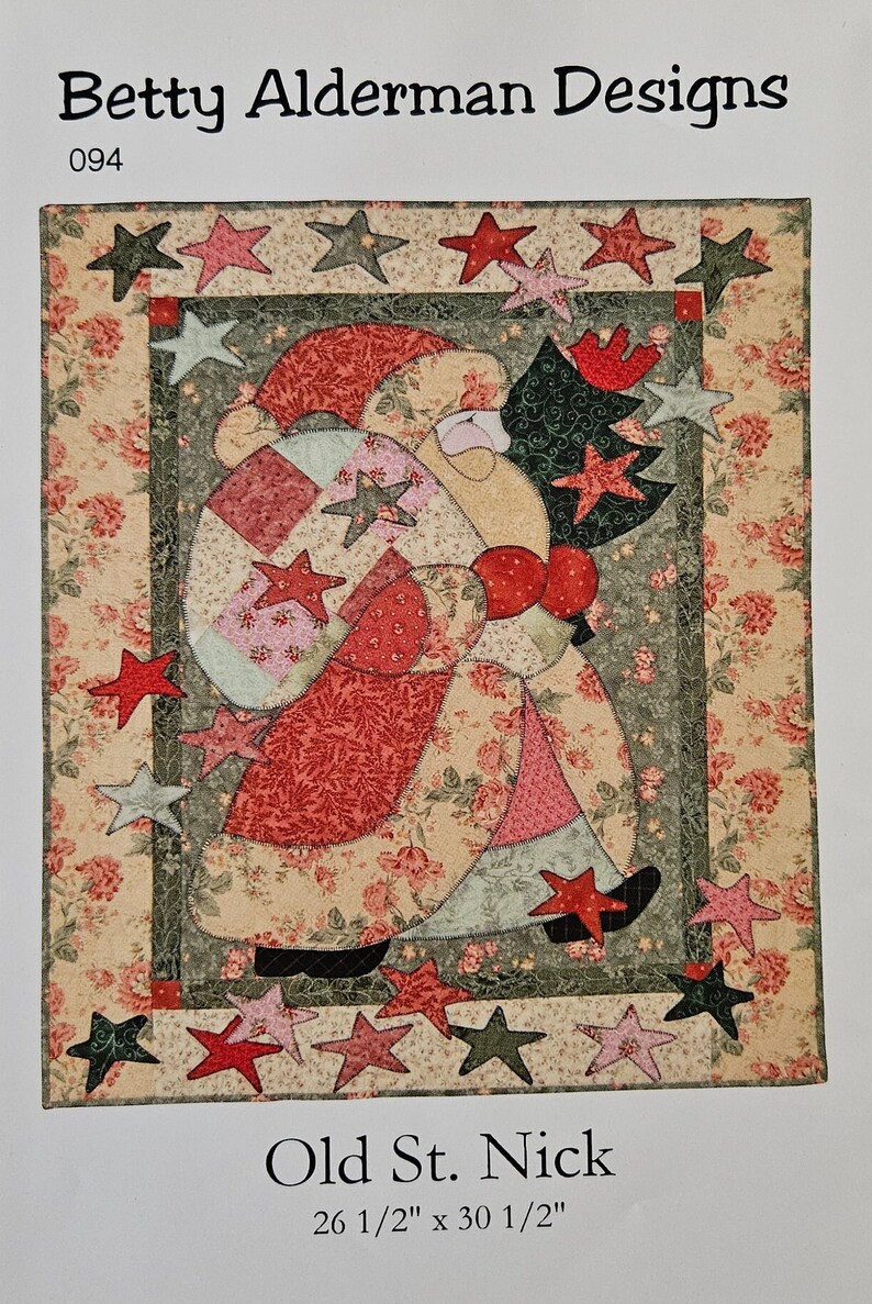 Pattern Old St. Nick Quilt Pattern, Physical Pattern - Etsy