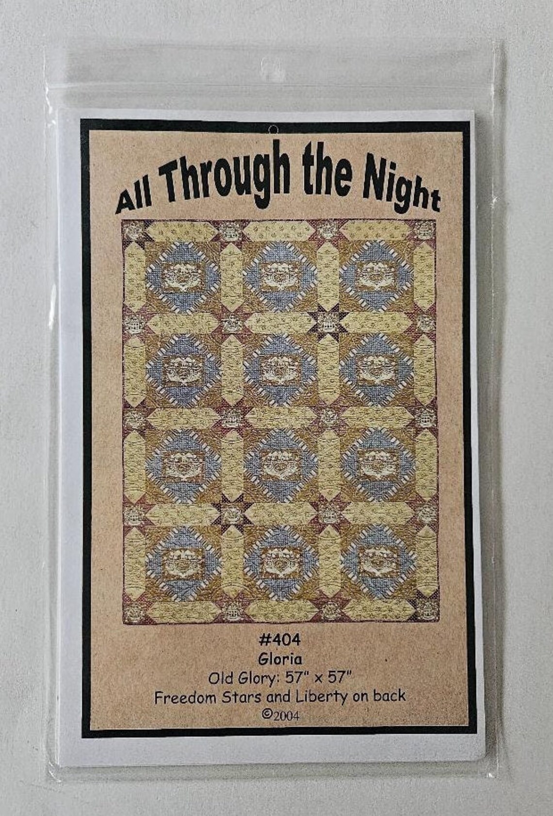 Pattern - Gloria Quilt Patterns, Old Glory/freedom Stars/liberty Quilt ...