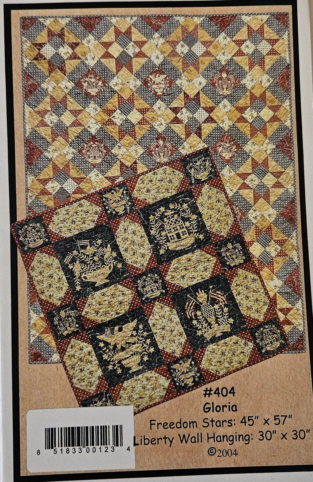 Pattern - Gloria Quilt Patterns, Old Glory/freedom Stars/liberty Quilt ...