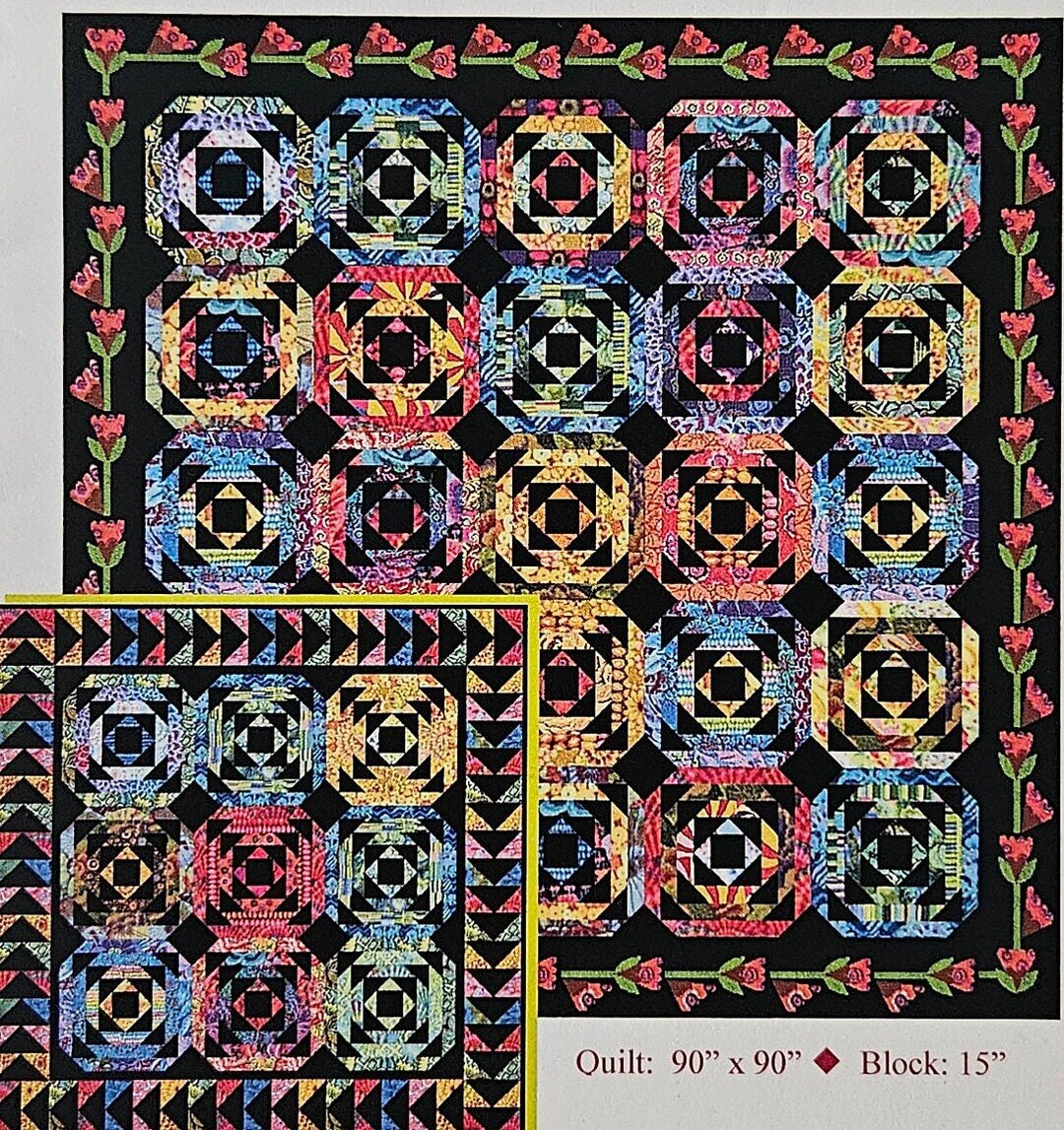 Pattern - Crimson Rambler Quilt Pattern, Physical Pattern - Etsy
