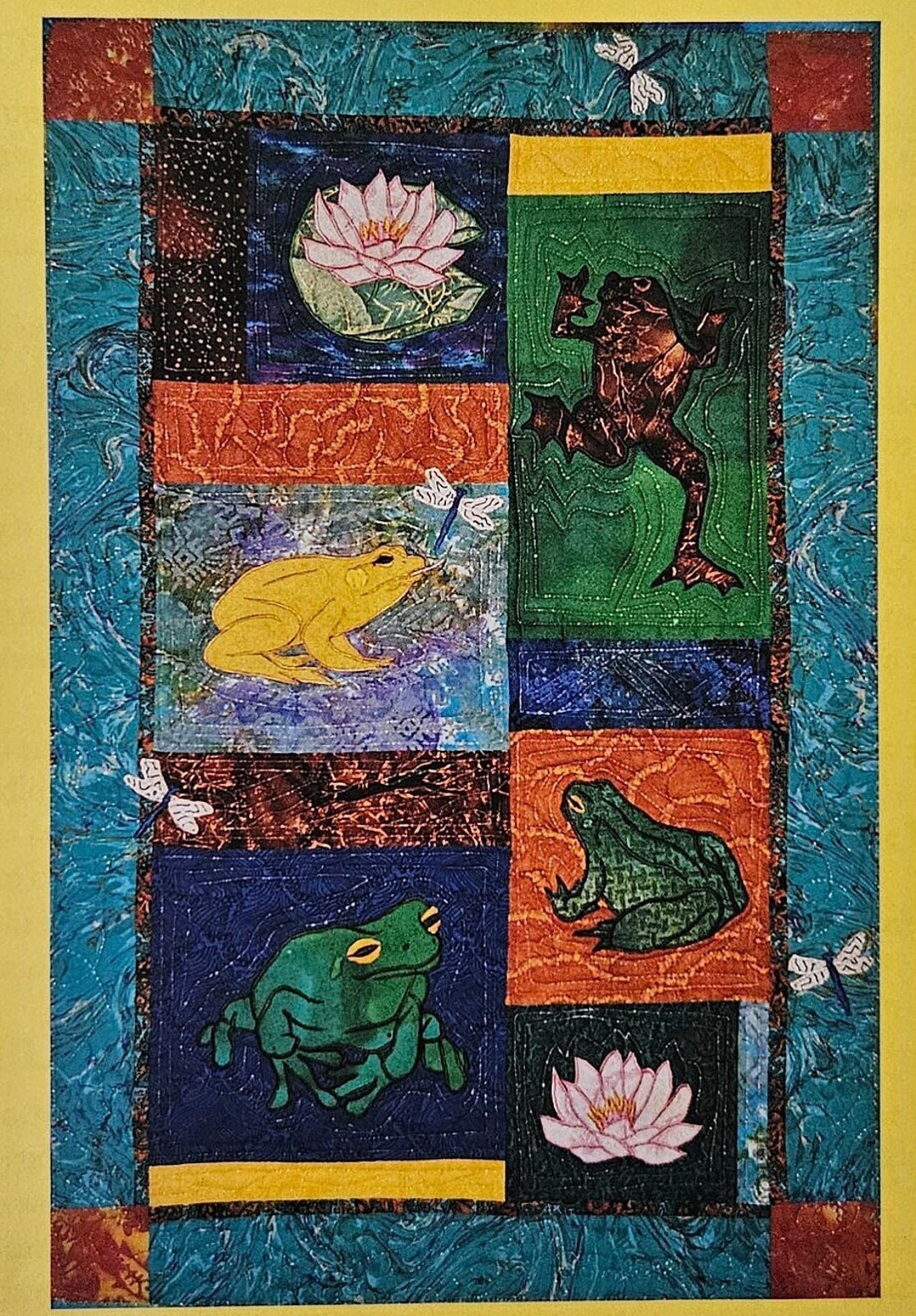 Pattern - Frogs Quilt Pattern, Physical Pattern - Etsy