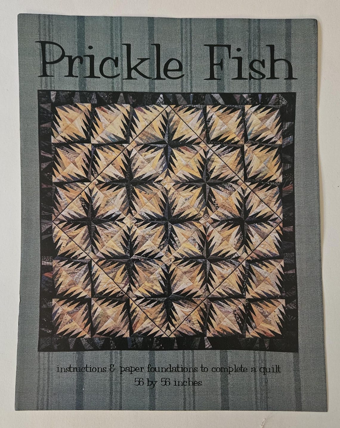 Pattern - Prickle Fish Quilt Pattern, Physical Pattern - Etsy