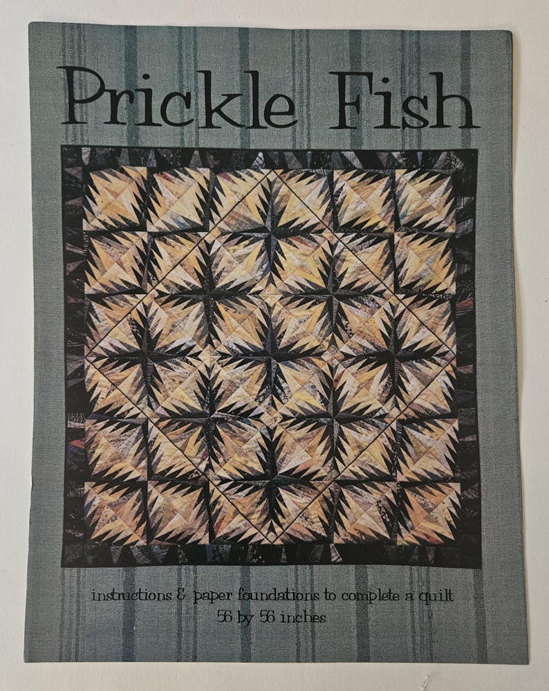Pattern - Prickle Fish Quilt Pattern, Physical Pattern - Etsy