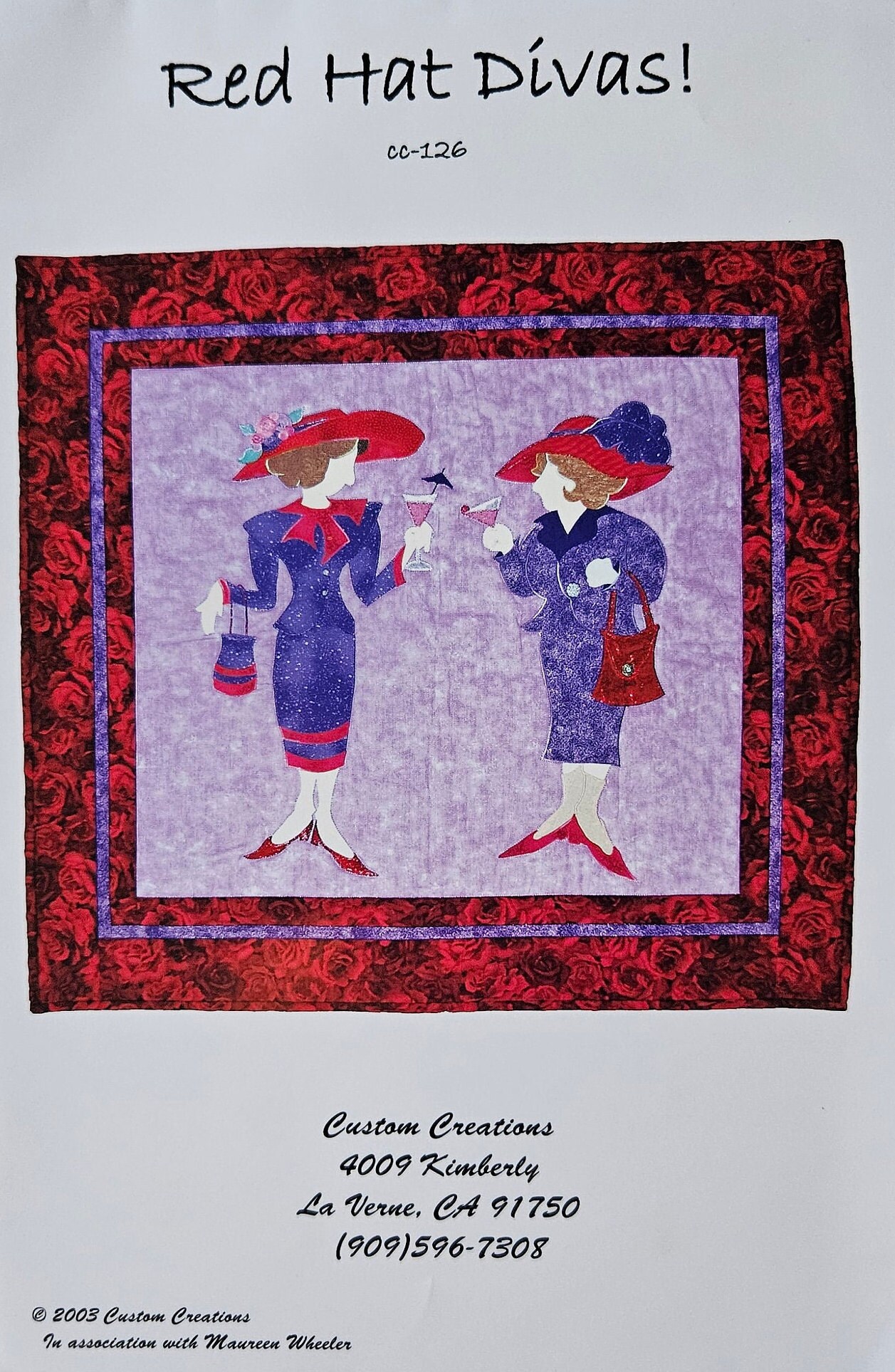 Pattern - Red Hat Divas Quilt Pattern, Physical Pattern - Etsy