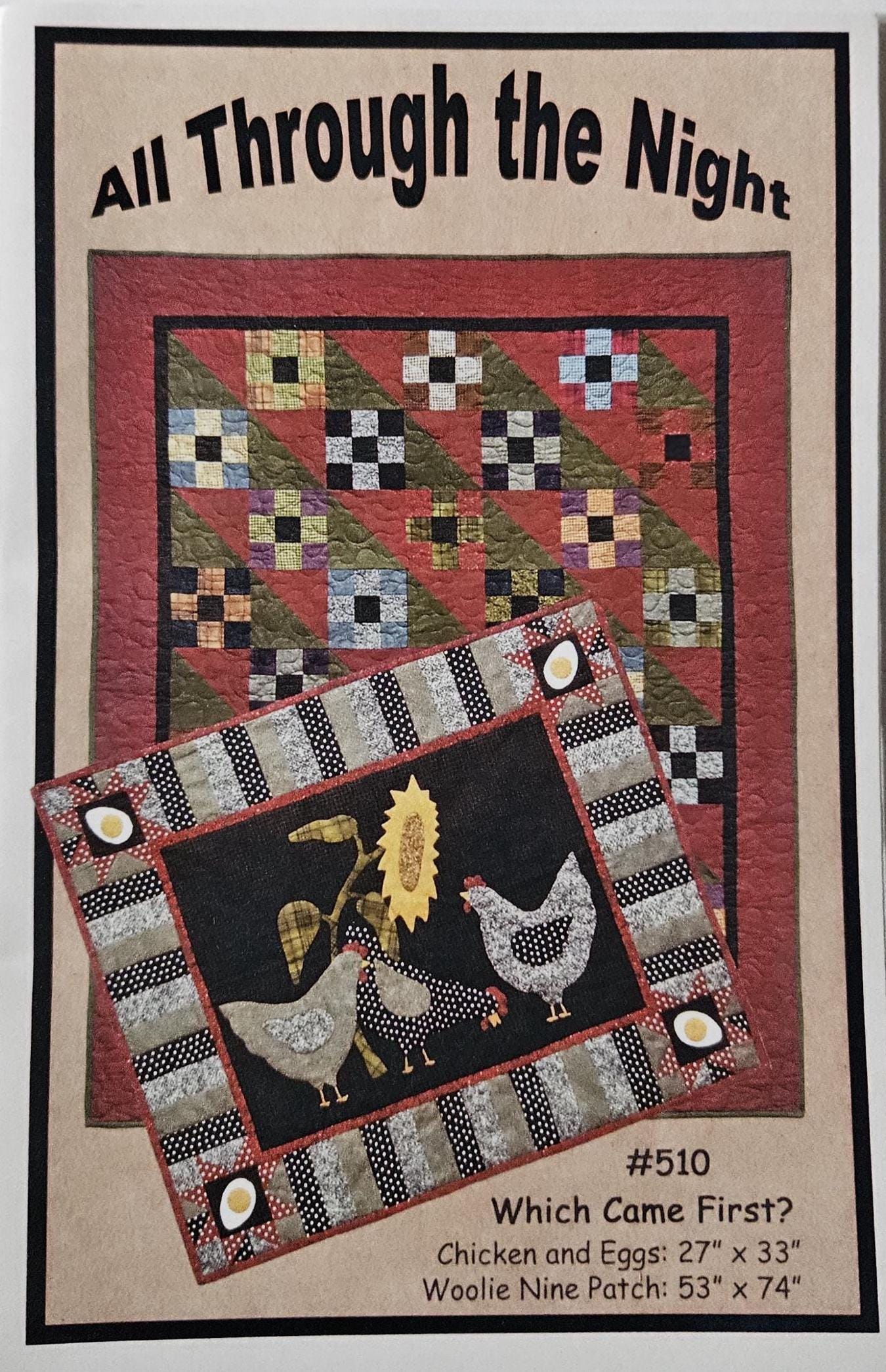 Pattern - Which Came First? Quilt Patterns, Physical Pattern - Etsy