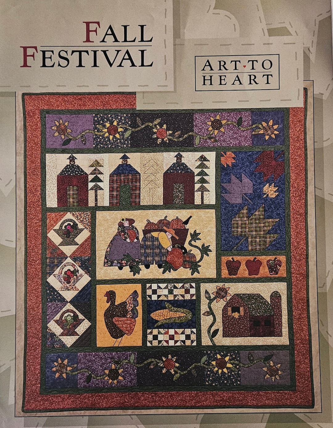 Pattern - Fall Festival Quilt Pattern, Physical Pattern - Etsy