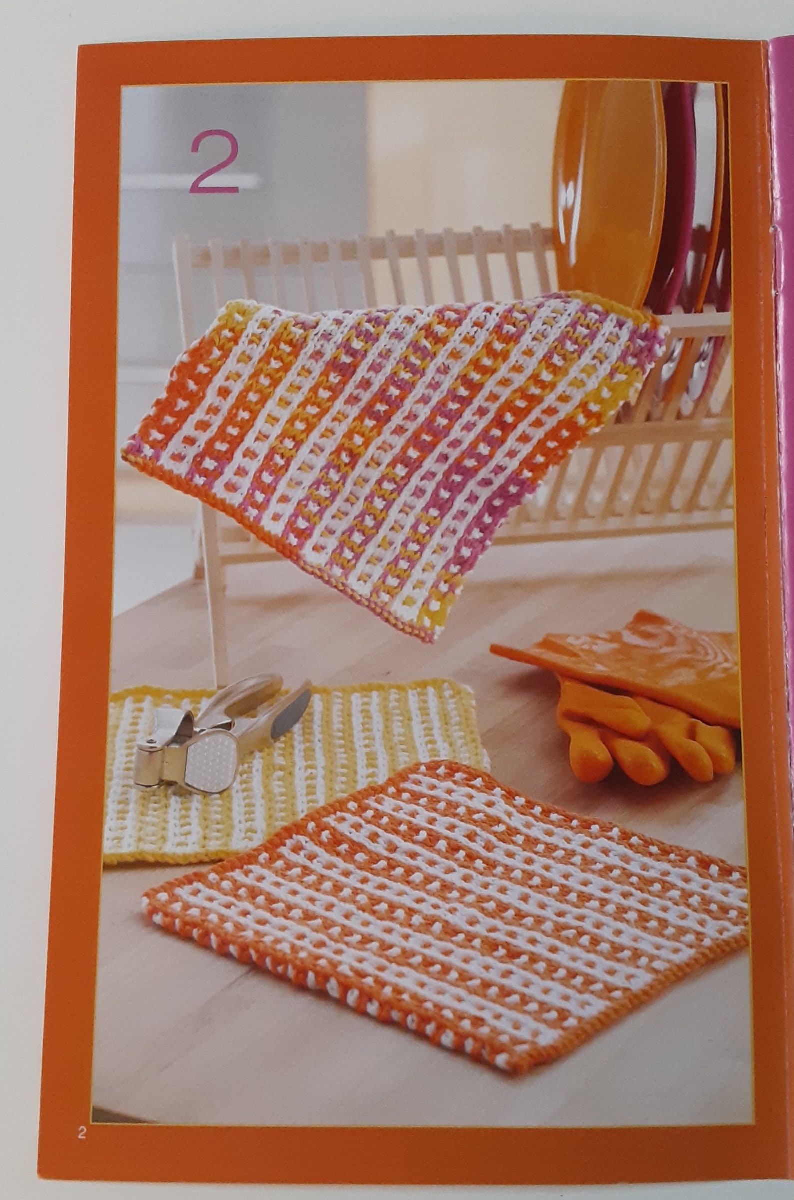 Pattern - Kitchen Kolors Dishcloth Knit/crochet Patterns, Physical ...