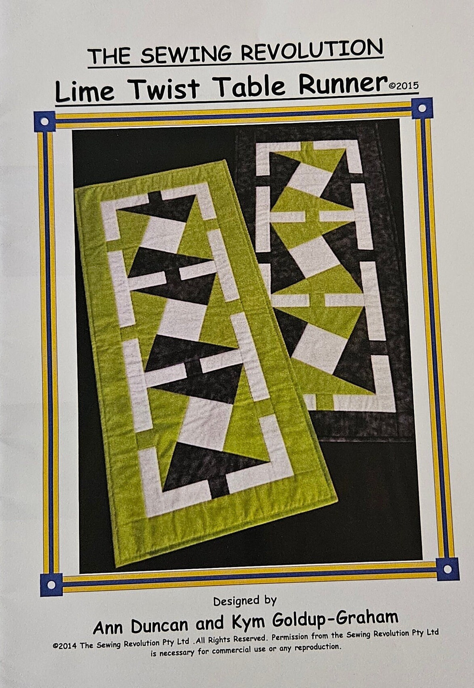 Pattern - Lime Twist Table Runner Pattern, Physical Pattern - Etsy