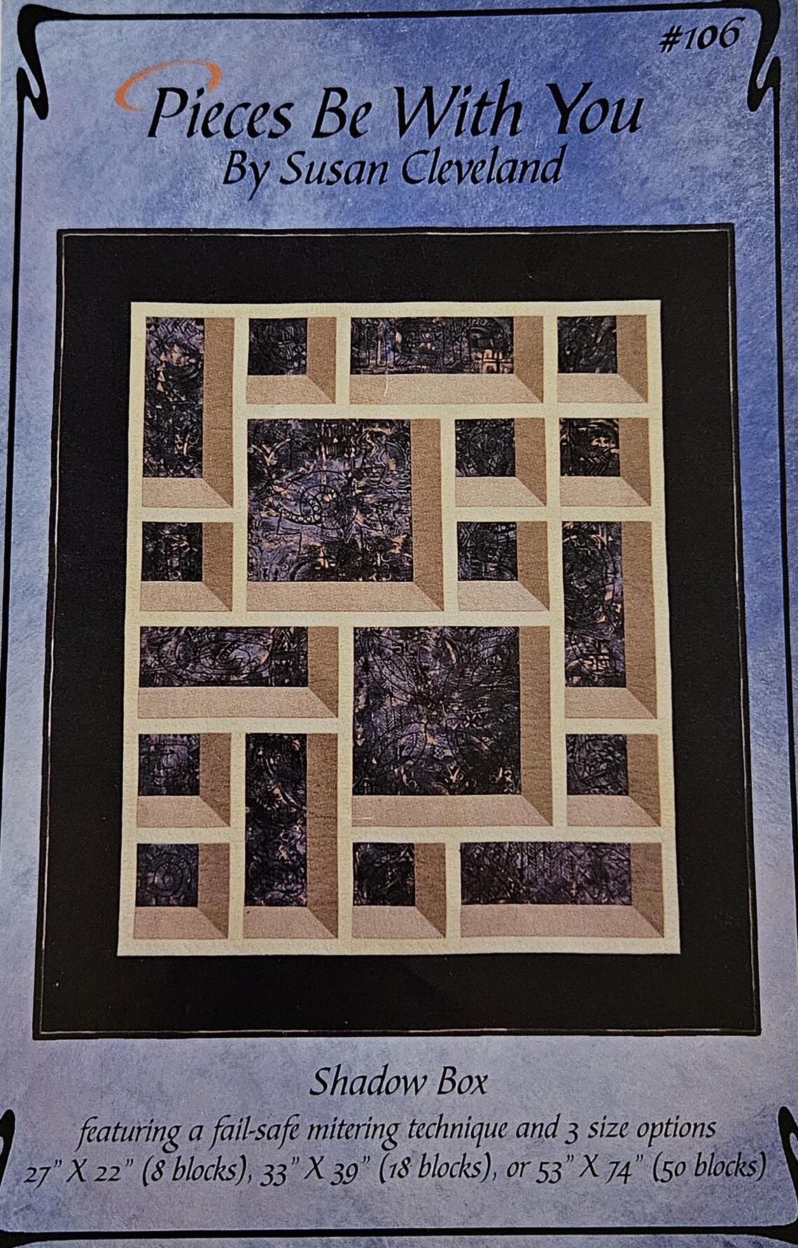 Pattern Shadow Box Quilt Pattern, Physical Pattern - Etsy