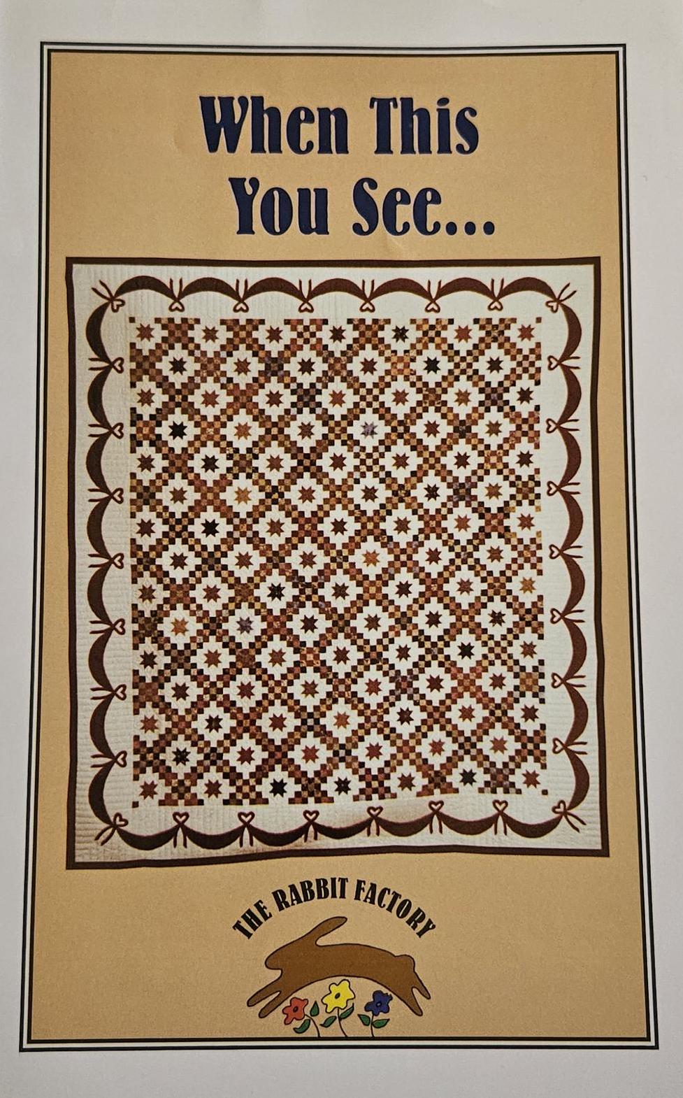 Pattern When This You See Quilt Pattern, Physical Pattern - Etsy