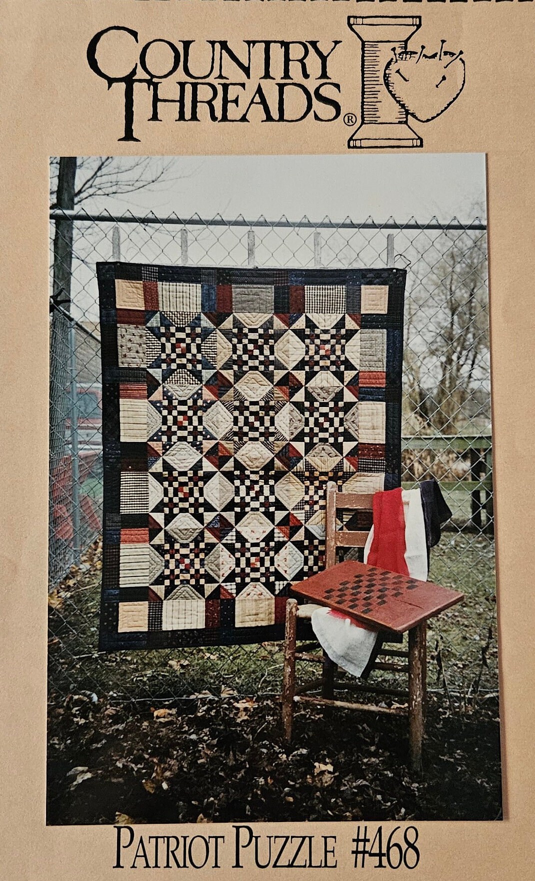 Pattern - Patriot Puzzle Quilt Pattern, Physical Pattern - Etsy
