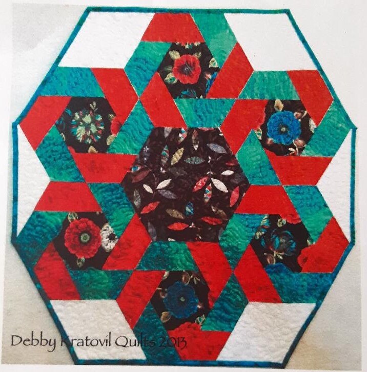 Pattern Twisted Hexagon Table Topper Pattern & Table Runner Pattern ...