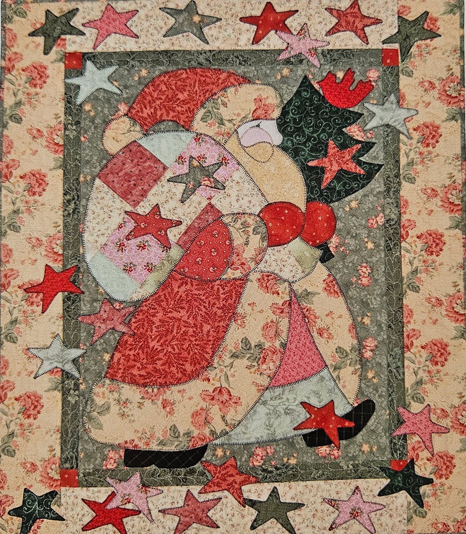 Pattern Old St. Nick Quilt Pattern, Physical Pattern - Etsy