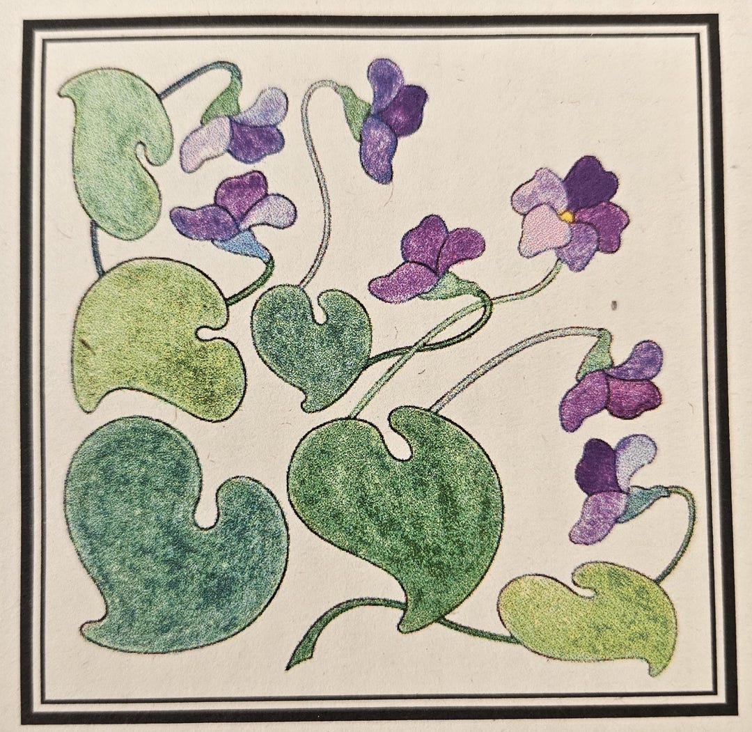 Pattern - Violet Quilt Block Pattern, Physical Pattern - Etsy