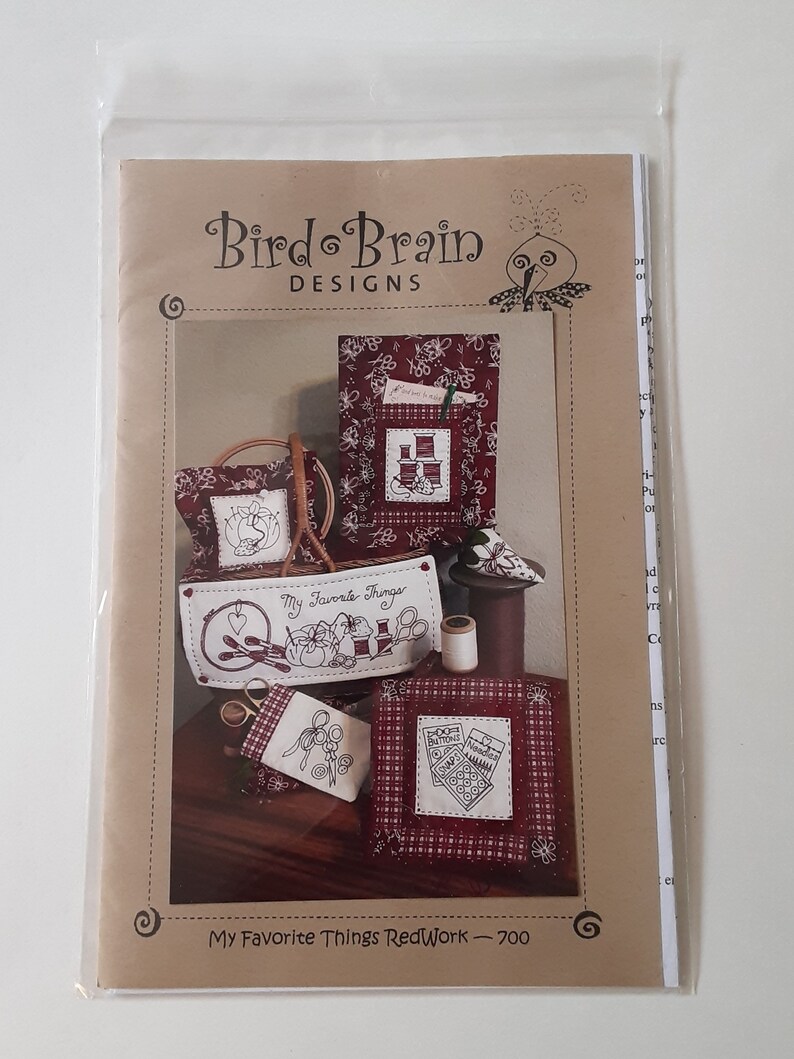 Pattern My Favorite Things Pattern, Banner/ Pillow,/needle Fold ...