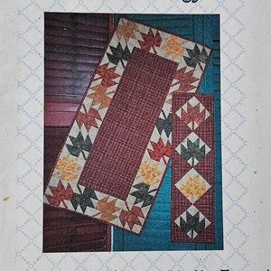 Pattern Autumn's Melody Table Runner Pattern, Mini Quilt Pattern, Physical Pattern - Etsy