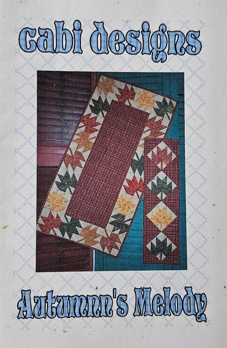 Pattern Autumn's Melody Table Runner Pattern, Mini Quilt Pattern, Physical Pattern - Etsy