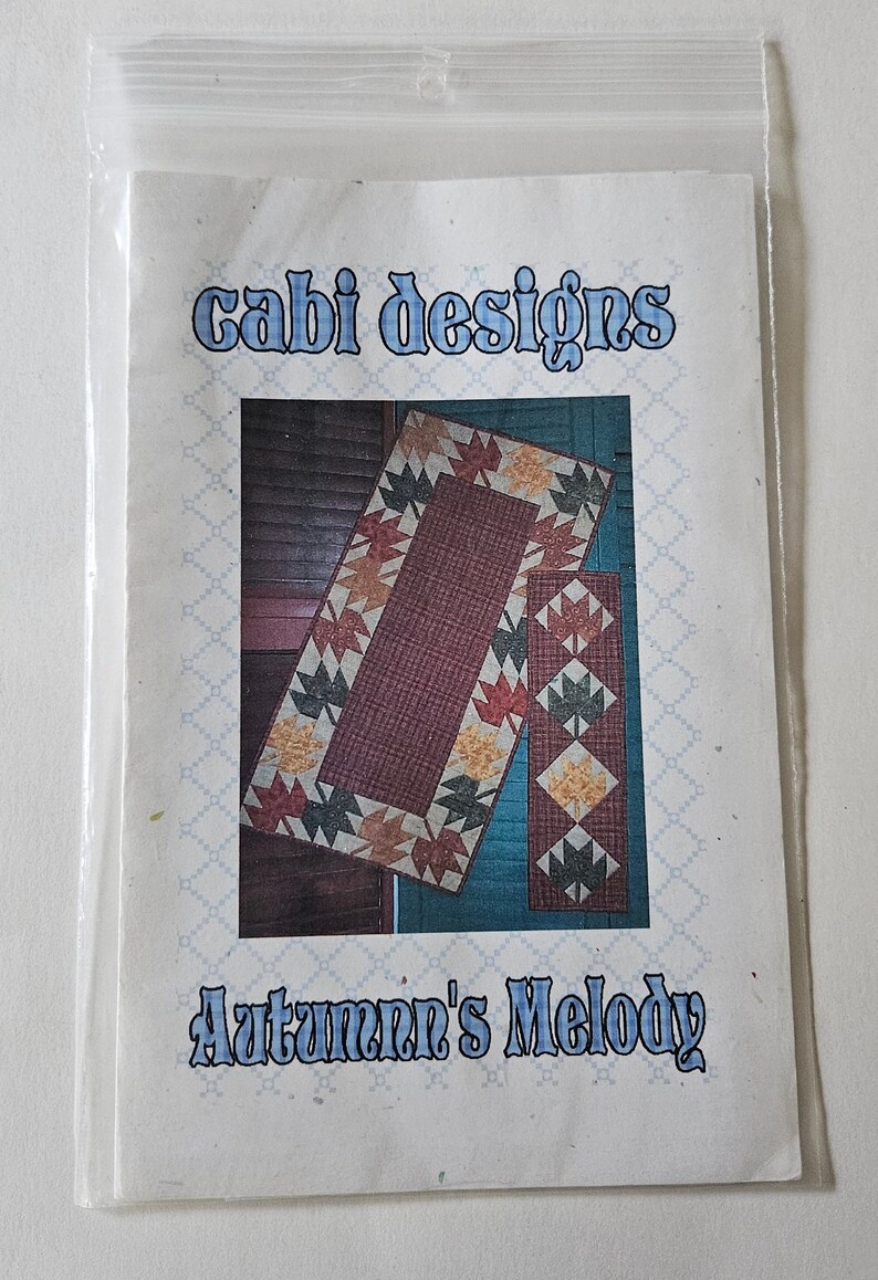 Pattern Autumn's Melody Table Runner Pattern, Mini Quilt Pattern, Physical Pattern - Etsy