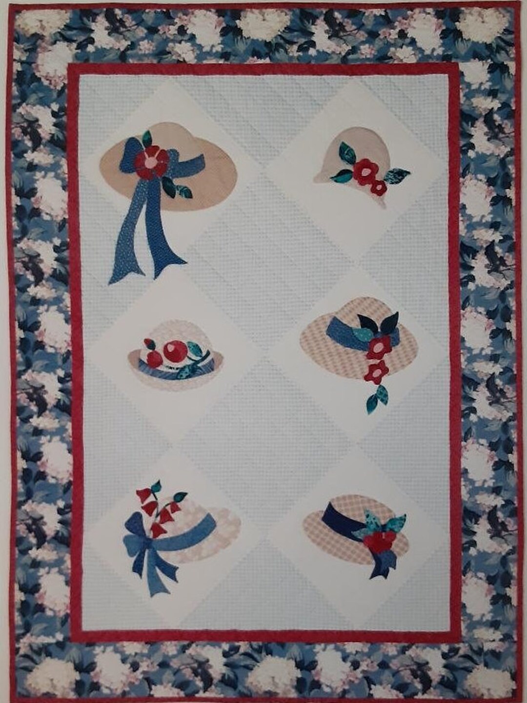 Pattern - Baltimore Bonnets Quilt/wall Hanging Pattern, Physical ...