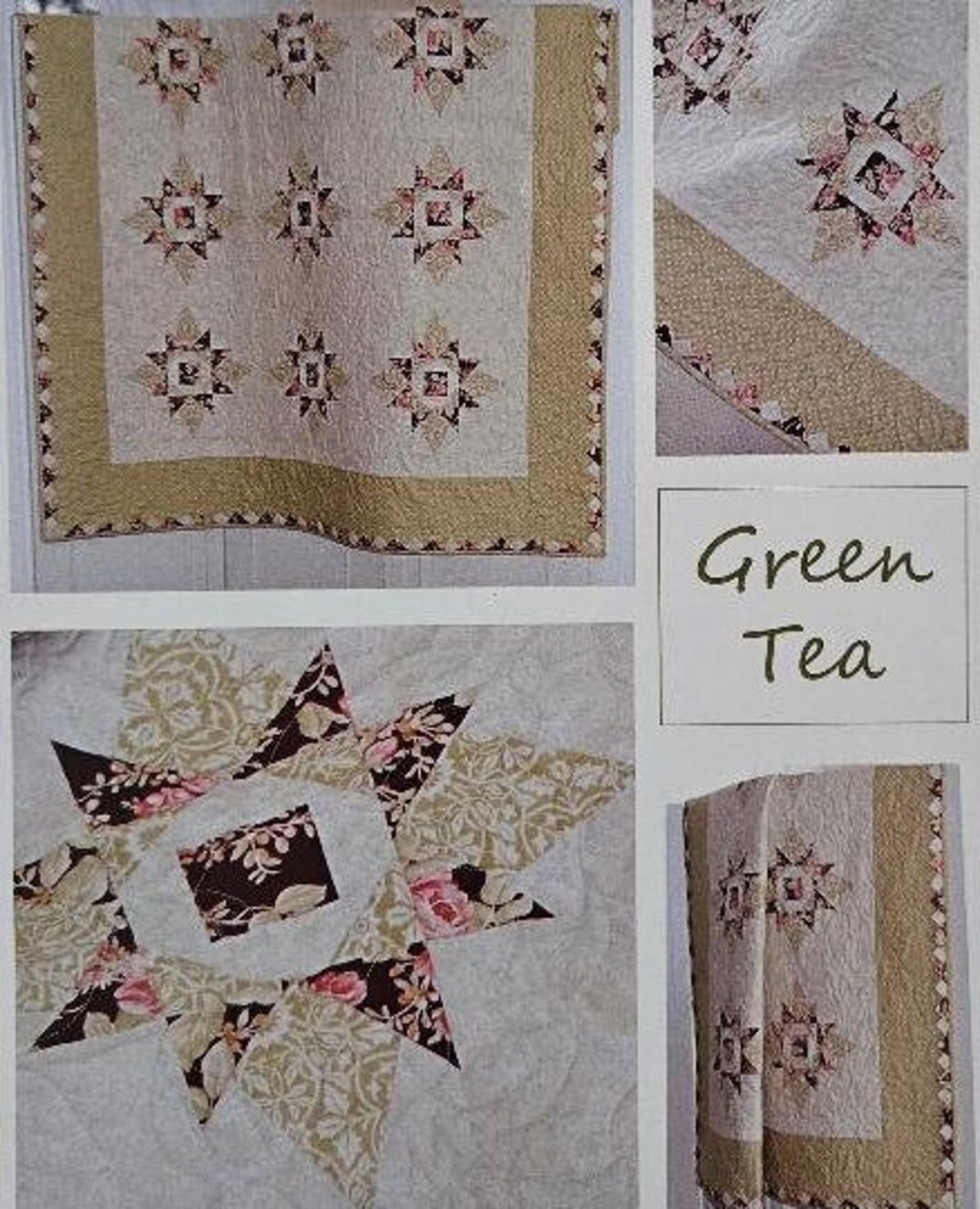 Pattern Green Tea Quilt Pattern, Physical Pattern - Etsy