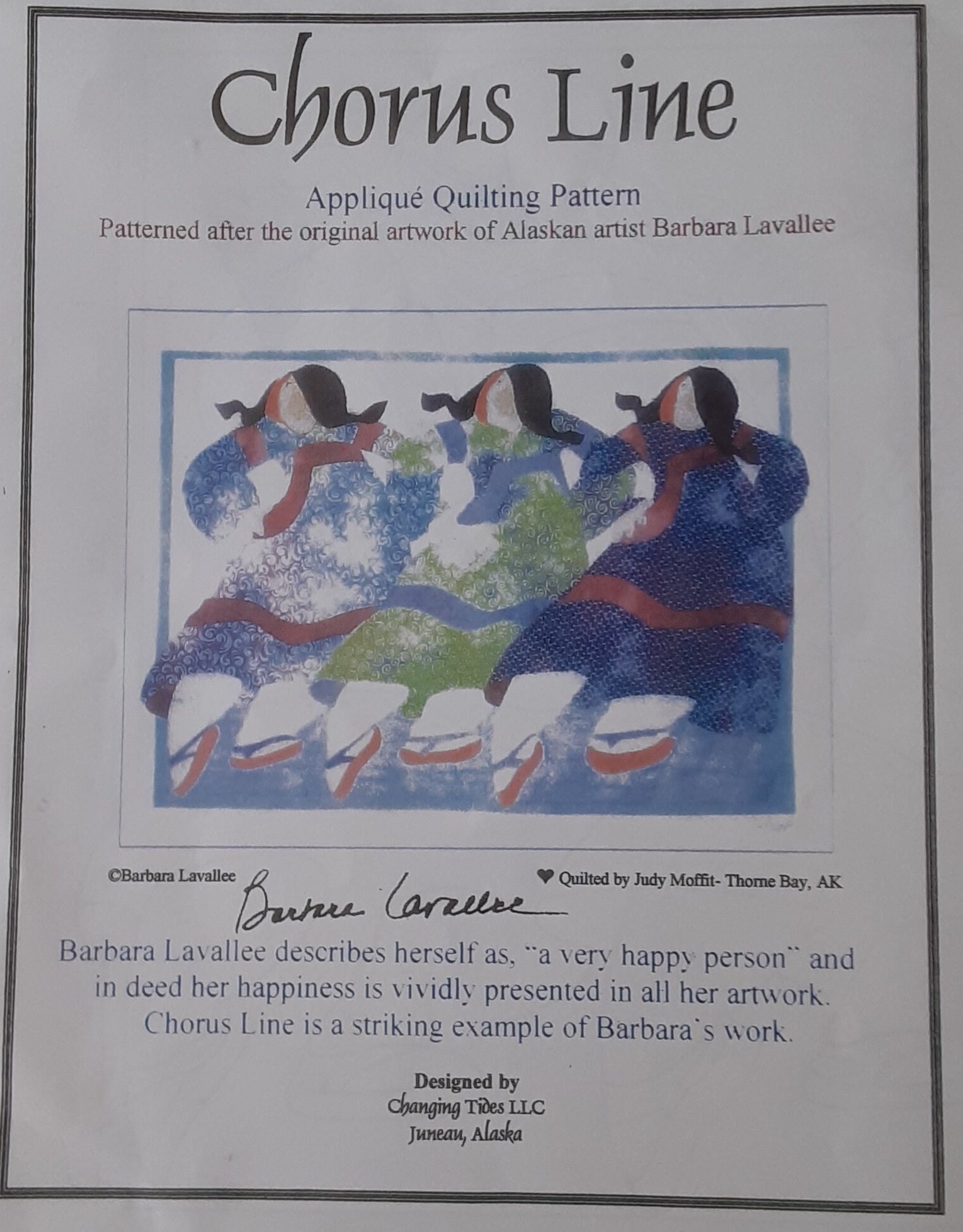 Chorus Line Quilt Pattern Physical Pattern - Etsy