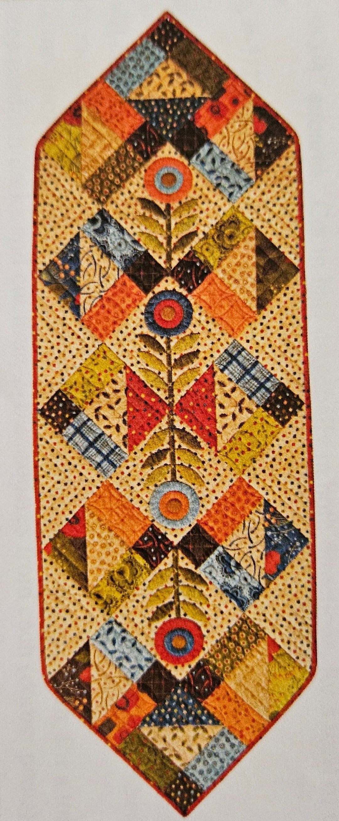 Pattern - A Pack of Posies Pattern, Table Runner Pattern, Physical ...