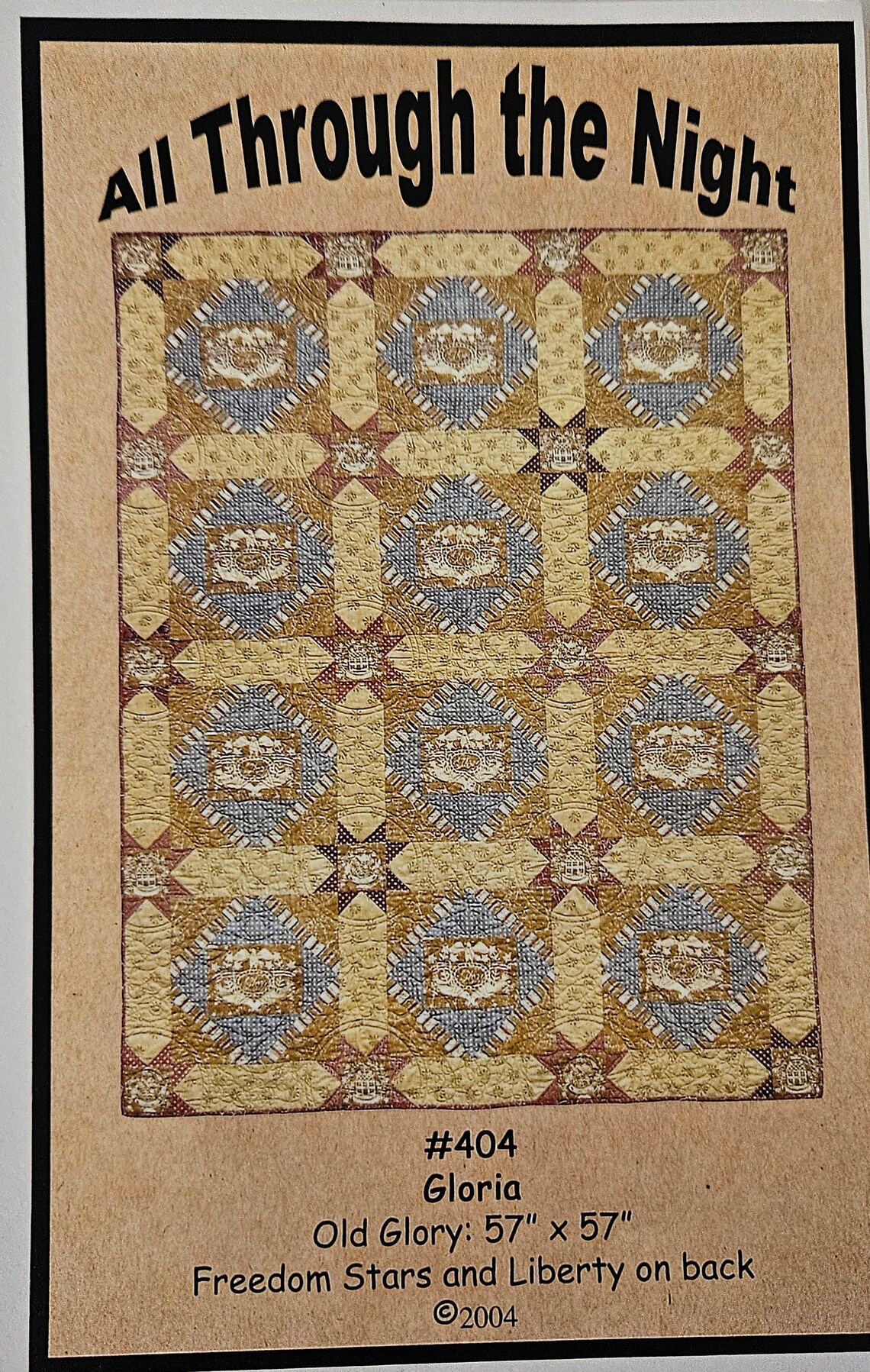 Pattern - Gloria Quilt Patterns, Old Glory/freedom Stars/liberty Quilt ...