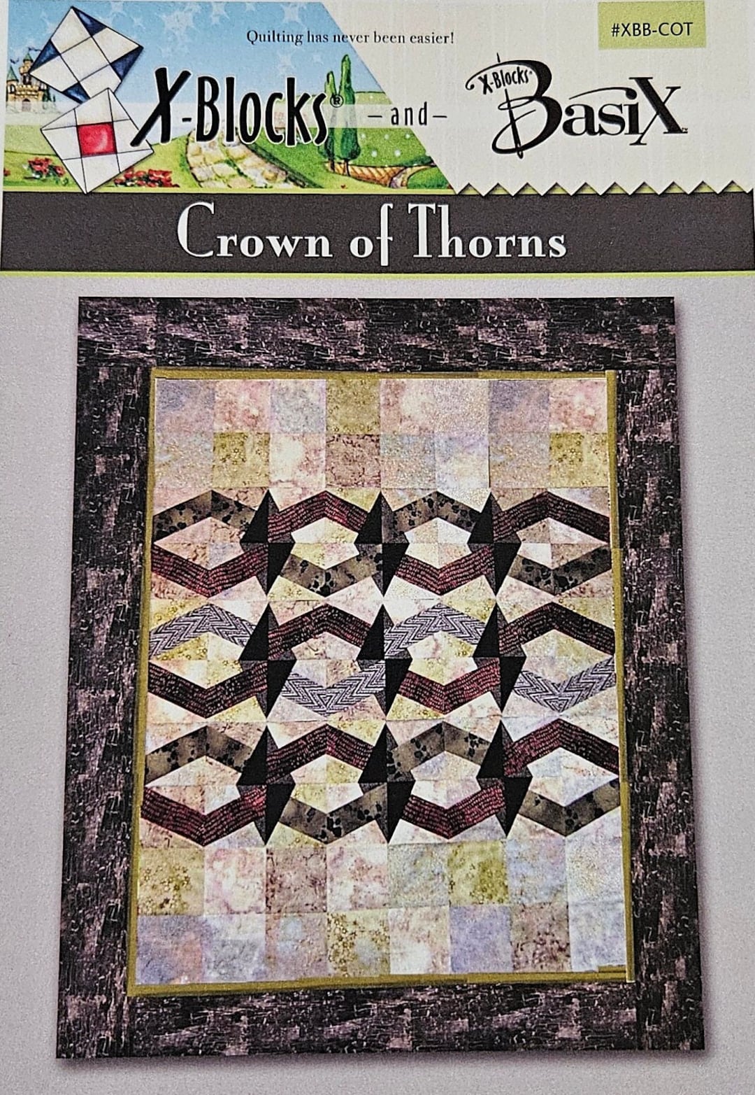 Pattern Crown of Thorns Quilt Pattern, Physical Pattern - Etsy