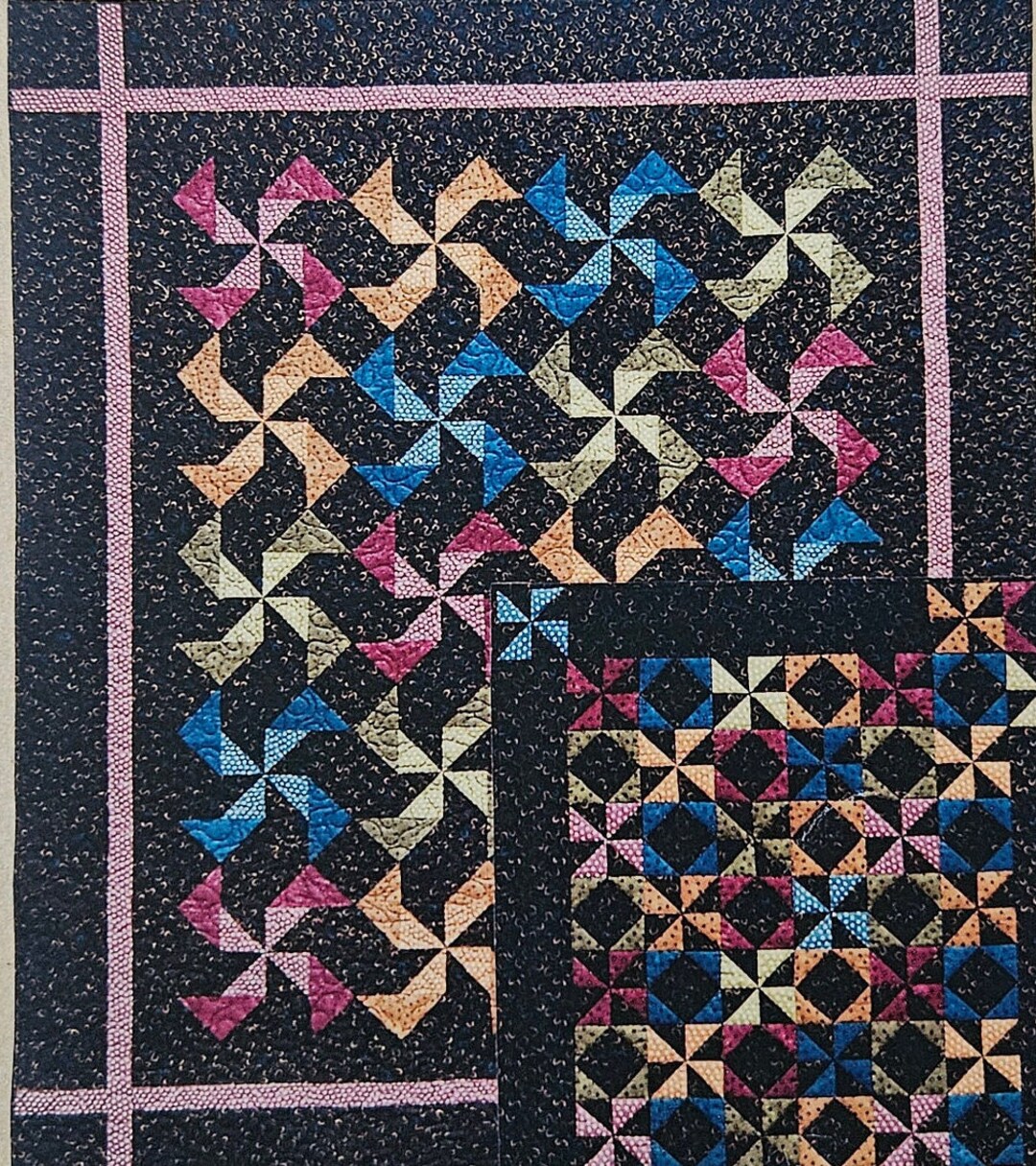 Pattern - Spinning Wheels Quilt Pattern, Physical Pattern - Etsy
