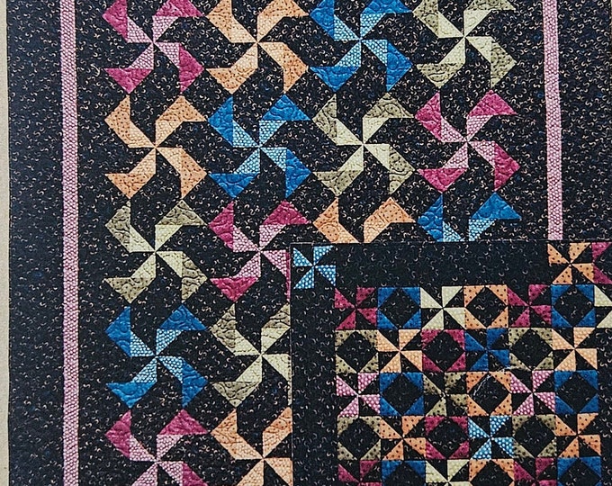 Pattern & Template - Itty Bitty Primitive Pinwheels Quilt Pattern and ...