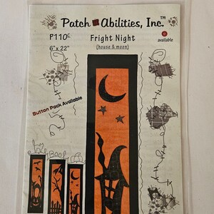 Pattern Fright Night Pattern, Table Runner/wall Hanging Pattern ...