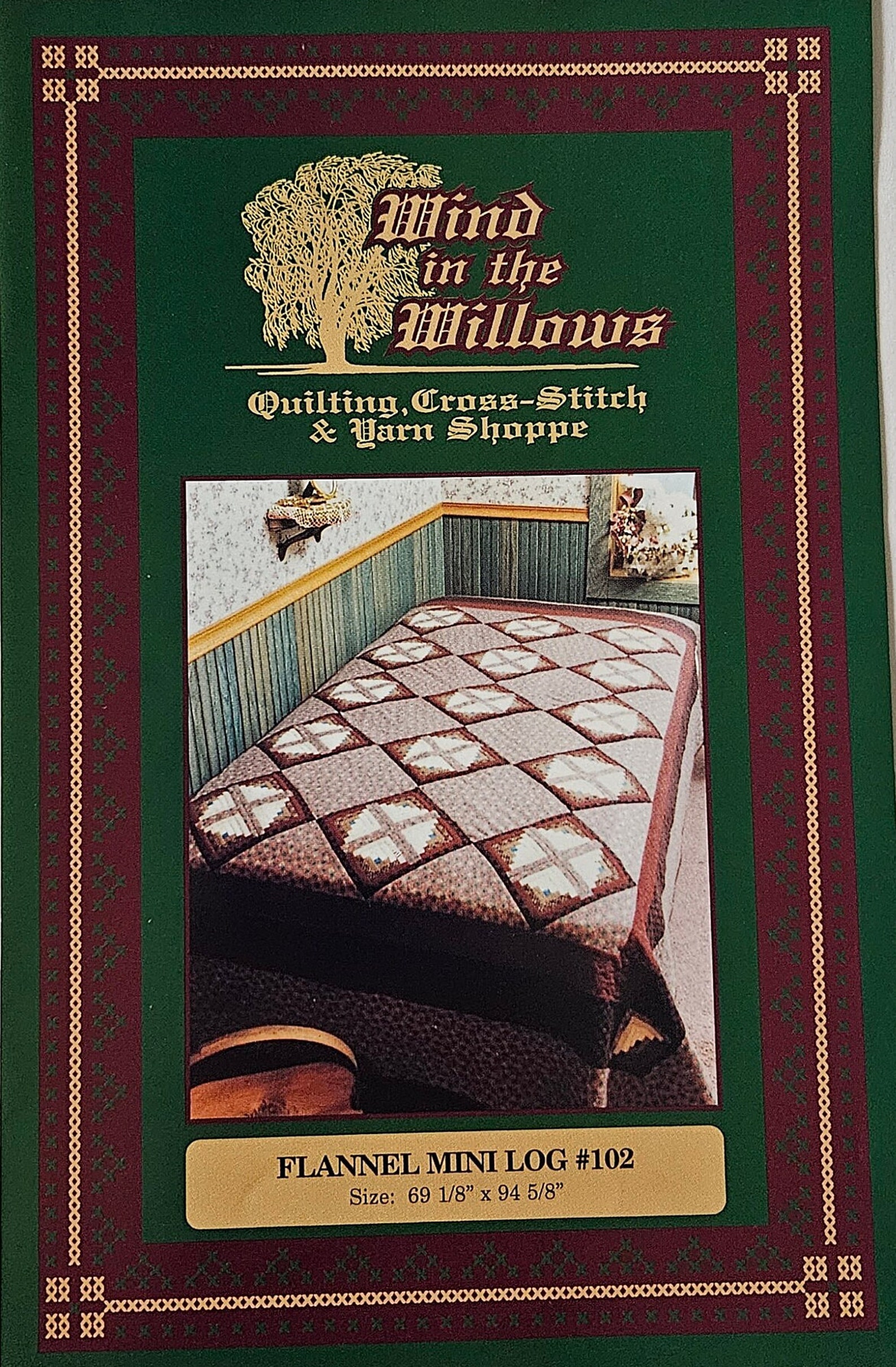 Pattern - Flannel Mini Log Quilt Pattern, Physical Pattern - Etsy