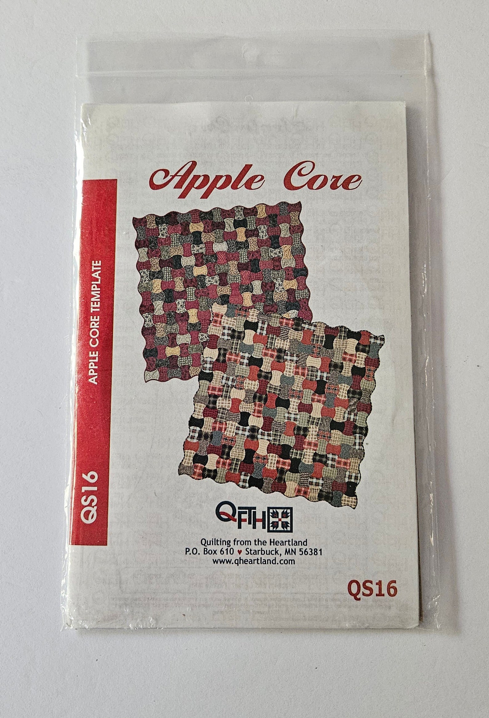 Pattern & Template Apple Core Quilt Pattern and Template - Etsy