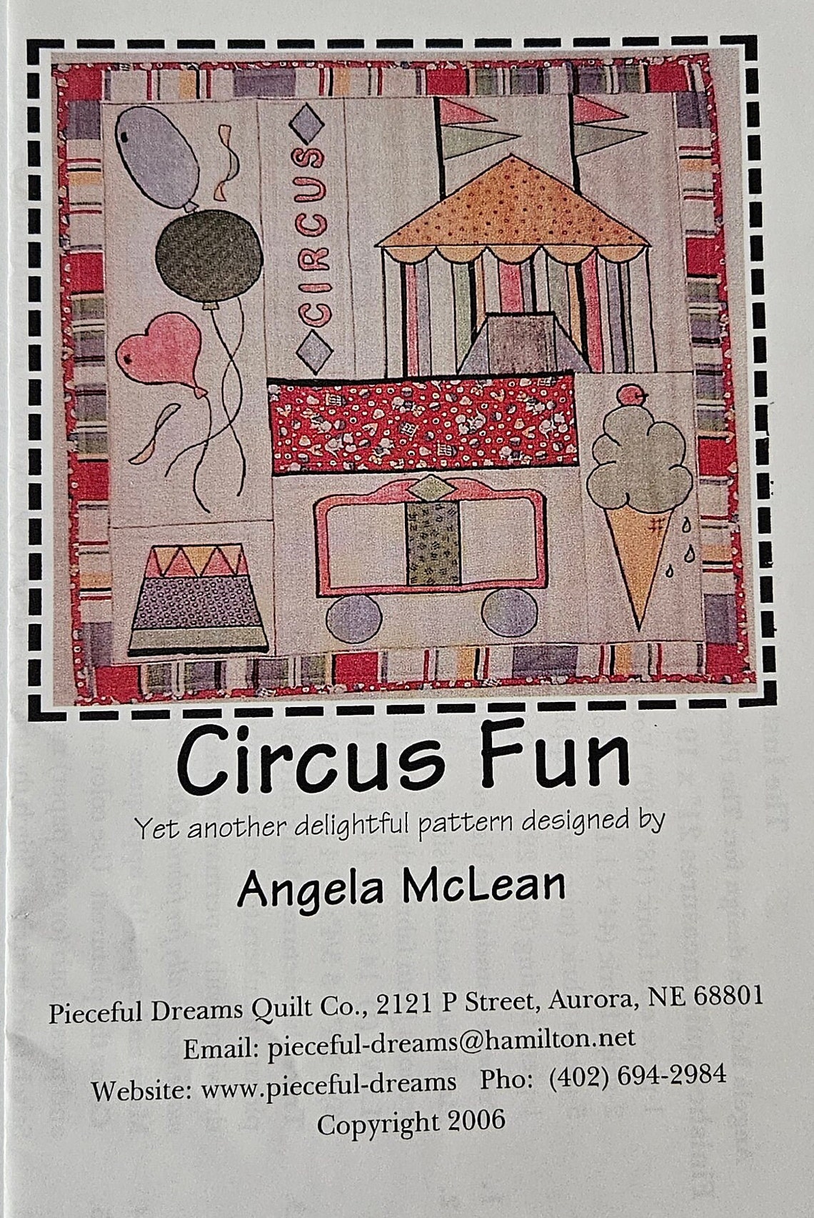 Pattern - Circus Fun Quilt Pattern, Physical Pattern - Etsy