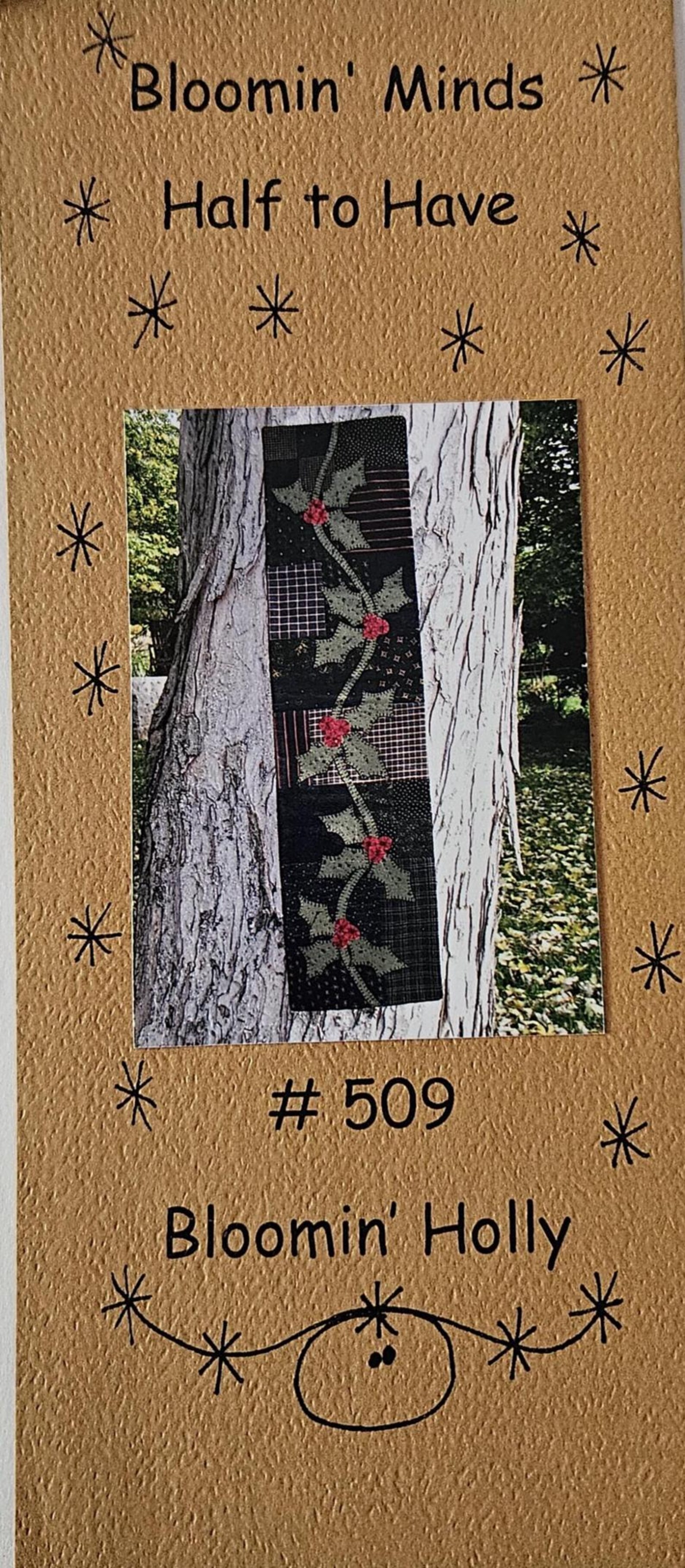 Pattern - Bloomin Holly Table Runner Pattern, Physical Pattern - Etsy
