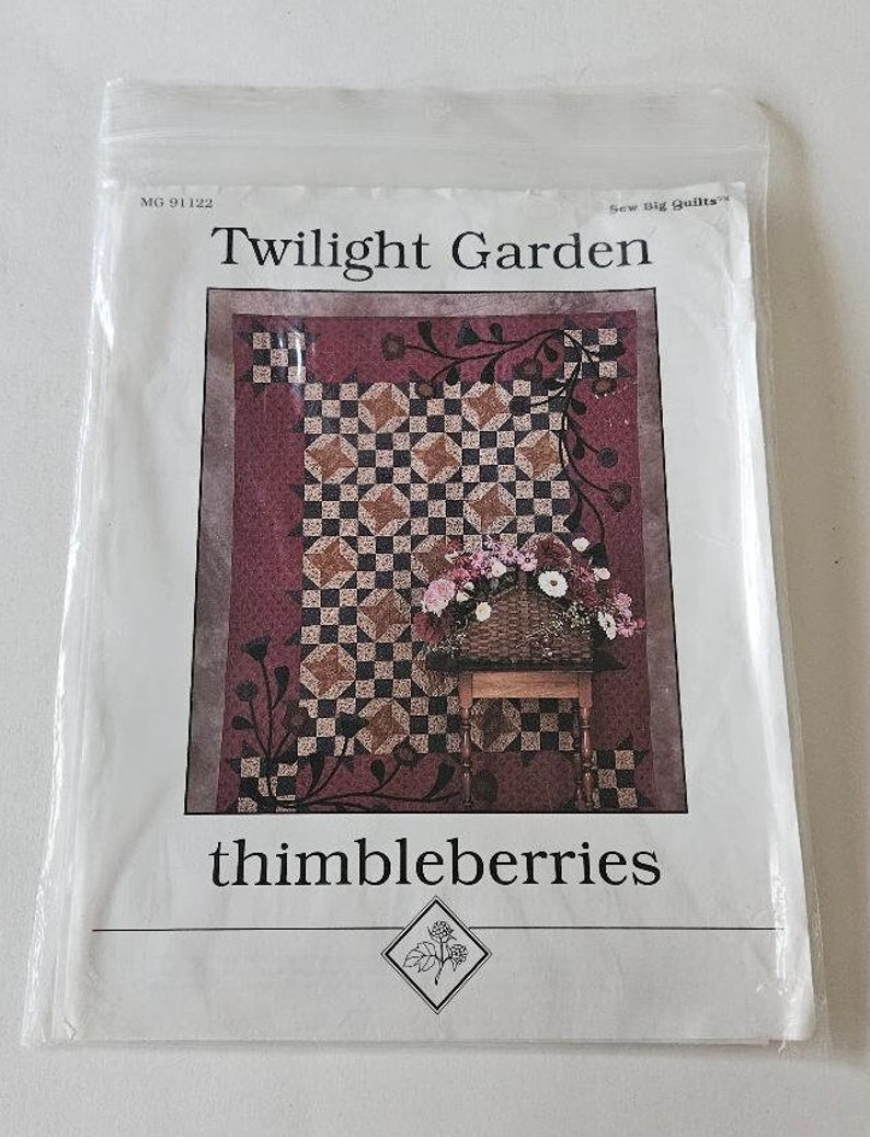 Pattern Twilight Garden Quilt Pattern, Thimbleberries Pattern, Physical Pattern - Etsy