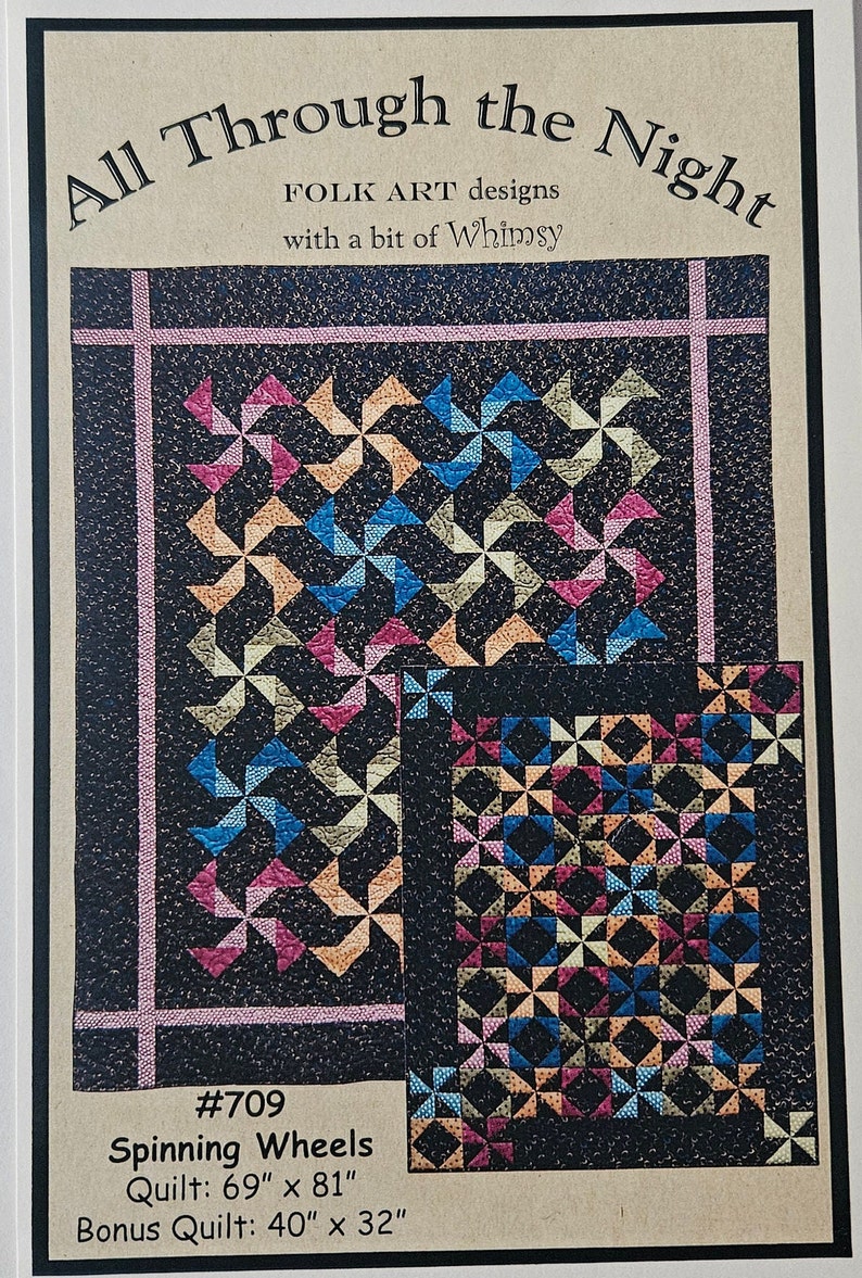 Pattern - Spinning Wheels Quilt Pattern, Physical Pattern - Etsy