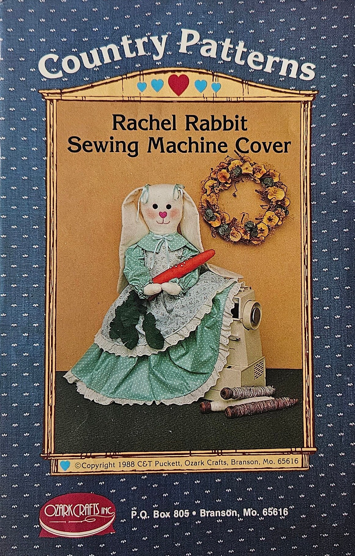 Pattern - Rachel Rabbit Pattern, Sewing Machine Cover Pattern, Physical ...