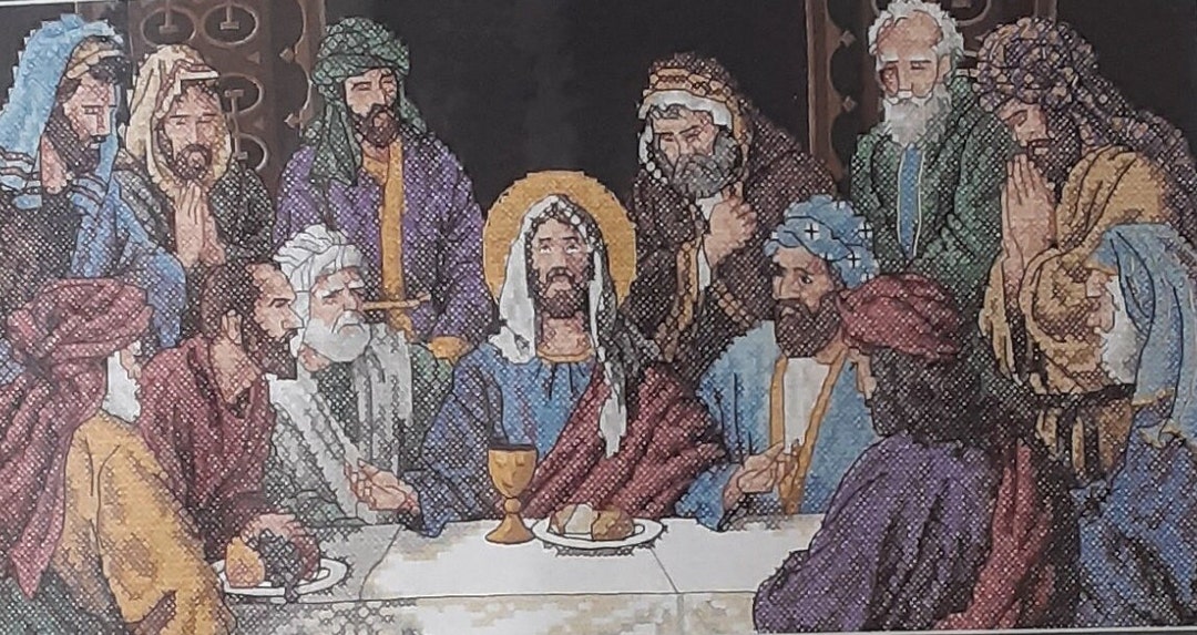 The Last Supper Cross Stitch Kit, Dimensions 3206 - Etsy