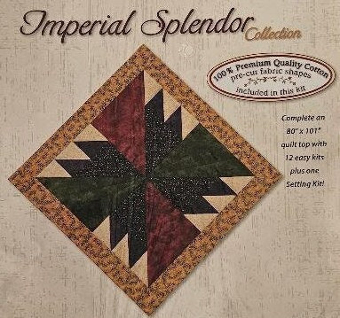 Kit Rosebud Quilt Kit, Imperial Splendor Collection Block Seven - Etsy