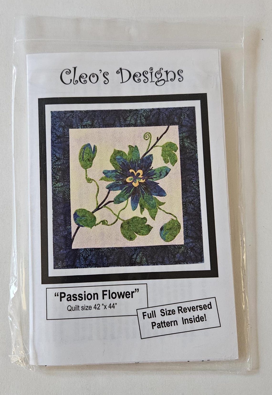 Pattern - Passion Flower Quilt Pattern, Physical Pattern - Etsy