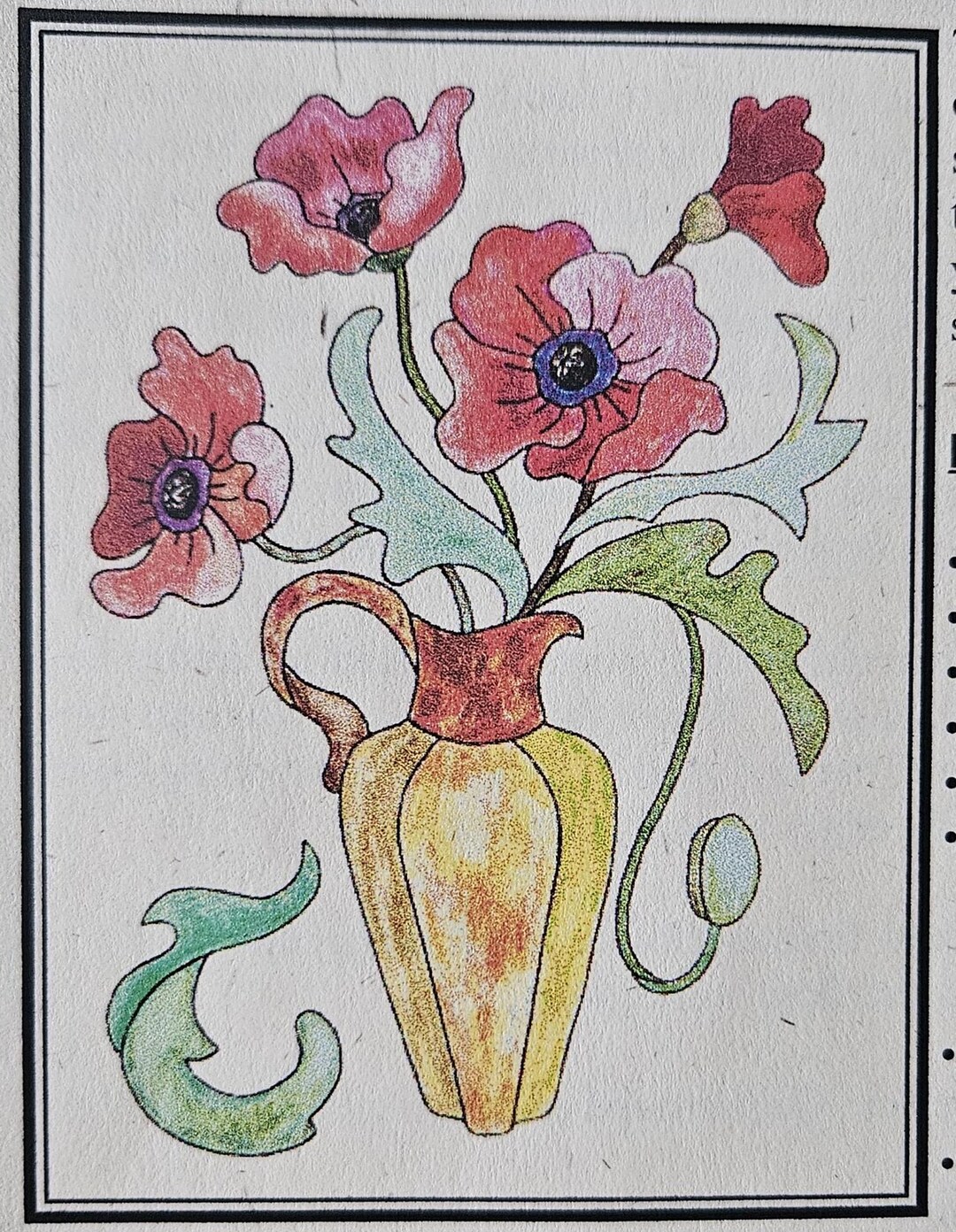 Pattern - Poppy Vase Quilt Pattern, Physical Pattern - Etsy