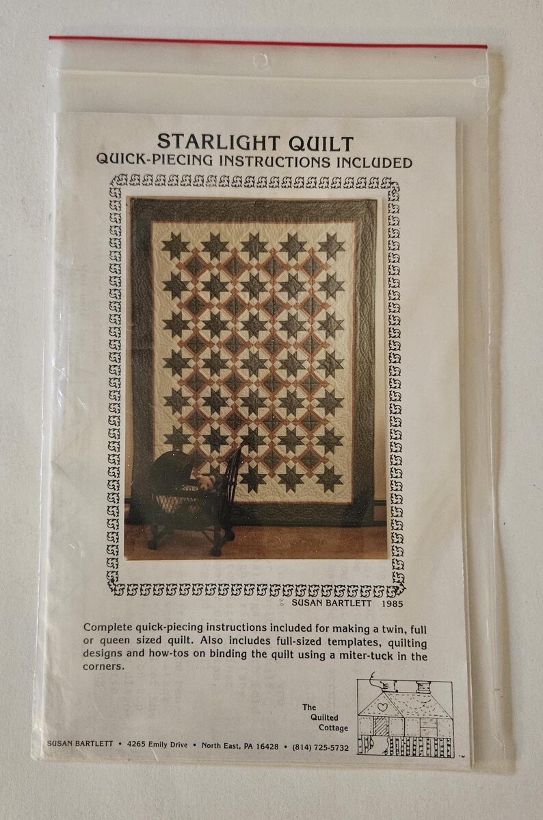Pattern - Starlight Quilt Pattern, Physical Pattern - Etsy